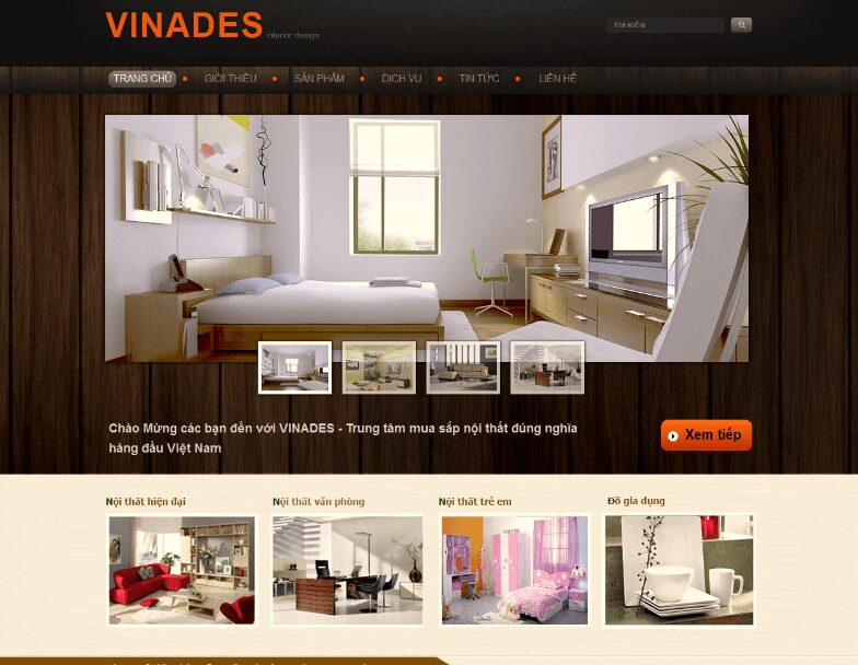 Thiết Kế Website Nội Thất Tại Đà Nẵng - Qweb Design